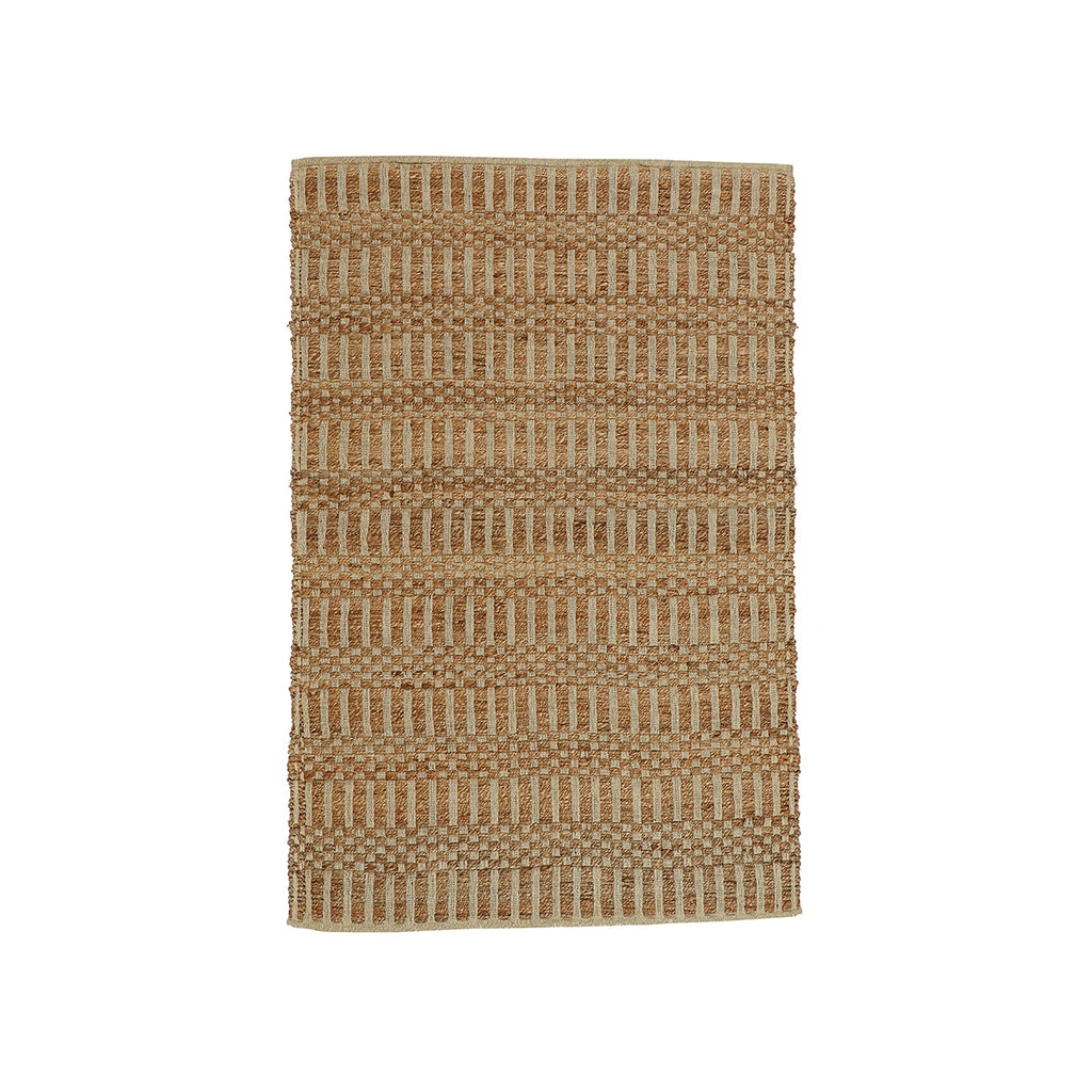 COTTON AND JUTE SHUTTLE WEAVE DURRIE WITH HAMMING – Ilumel